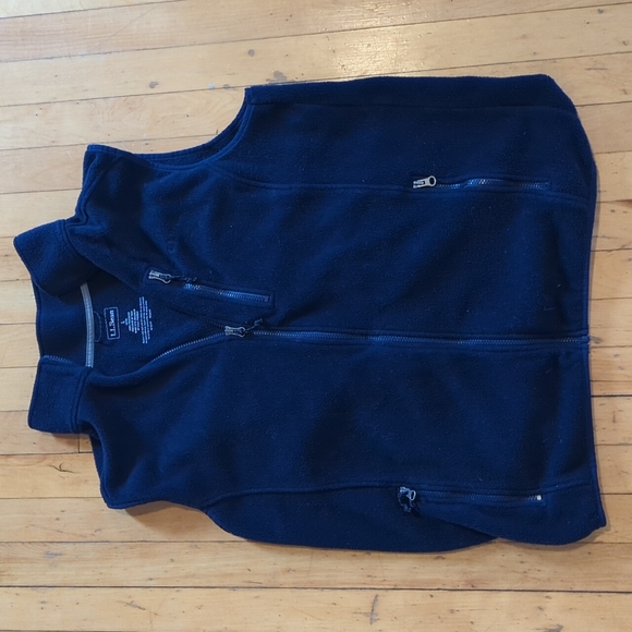 L.L. Bean | Jackets & Coats | Ll Bean L Navy Blue Fleece Vest | Poshmark